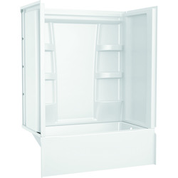 Delta® Hycroft® 2.0 ProCrylic® 60"W x 32"D x 78-1/16"H White Tub/Shower ...