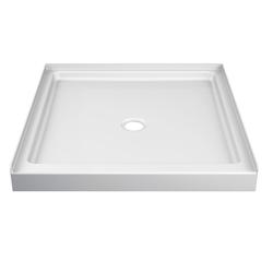 Delta® Hycroft® 36"W x 36"D White Single Threshold Shower Base with ...