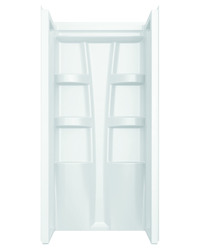 Delta® Hycroft® 2.0 ProCrylic® 36"W x 36"D x 73-1/8"H White Shower Wall ...