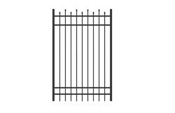 Specrail 6 x 3 Black Aluminum 4-Rail Walk Gate at Menards®