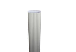 Spectra Metals 3" x 4" x 10' Colonial Gray Aluminum Gutter Downspout at ...