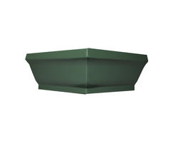 Spectra Metals 5" Forest Green Aluminum Gutter Outside Corner at Menards®