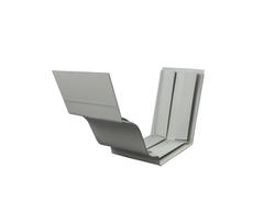 Spectra Metals 5" White Aluminum Slip Joint Gutter Connector at Menards®