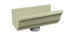 Spectra Metals 6" Cream Aluminum Gutter Drop for 3" Downspout at Menards®