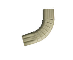 Spectra Metals 4" x 5" Antique Ivory B-Style Aluminum Gutter Elbow at ...