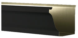 Spectra Metals 5" x 16' Black K-Style Heavy-Duty Aluminum Gutter at ...