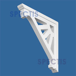 Spectis™ 15-7/8" x 15-7/8" x 2" Decorative White Polyurethane Bracket ...