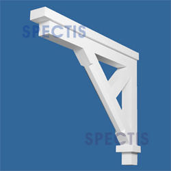 Spectis™ 43-3/4" x 35-3/8" x 6" White Polyurethane Bracket at Menards®
