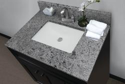 Tuscany® 31"W x 22"D Gray Blue Granite Vanity Top with Rectangular ...