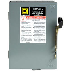 Square D™ 30-Amp 120/240V 2-Pole Fusible Indoor Safety Switch at Menards®