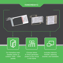 Square D™ Homeline™ Indoor & Outdoor Generator Interlock Kit at Menards®