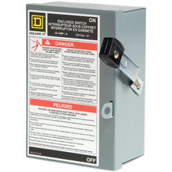 Square D™ 30-Amp 120V Single-Pole Fusible Indoor Safety Switch at Menards®