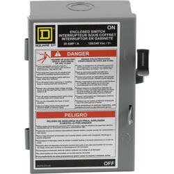 Square D™ 30-Amp 240V 2-Pole Fusible Indoor Safety Switch at Menards®