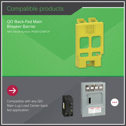 Square D® QO Back-Fed Main Breaker Service Entrance Barrier at Menards®