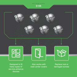 Square D™ Load Center Cover Screws - 6 Pack at Menards®