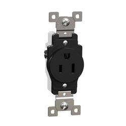 Square D X Series 15-Amp Tamper Resistant Residential/Commercial Round ...