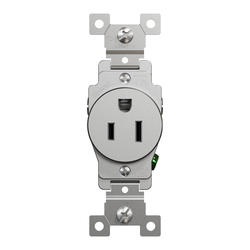 Square D X Series 15-Amp Tamper Resistant Residential/Commercial Round ...