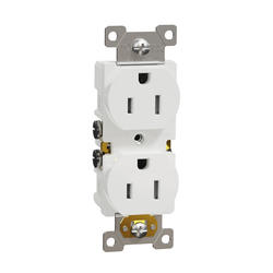 Square D X Series 15-Amp Tamper Resistant Residential Duplex Outlet at ...