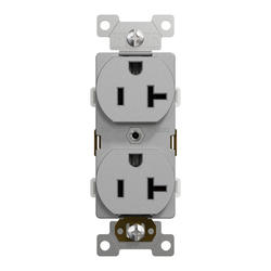 Square D X Series 20-Amp Tamper Resistant Residential/Commercial Duplex ...