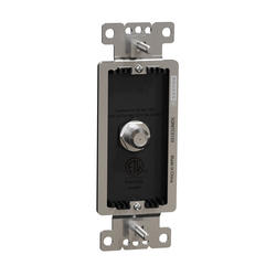 Square D X Series 1-Gang Coaxial Specialty Wall Plate - Matte Black at ...