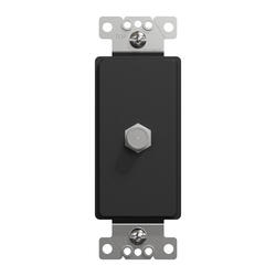 Square D X Series 1-Gang Coaxial Specialty Wall Plate - Matte Black at ...
