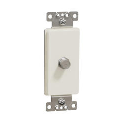 Square D X Series 1-Gang Coaxial Specialty Wall Plate - Matte Light ...