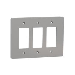 Square D X Series 3-Gang Mid Plus Wall Plate Cover Decorator/Rocker ...