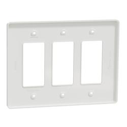 Square D X Series 3-Gang Mid Plus Wall Plate Cover Decorator/Rocker ...