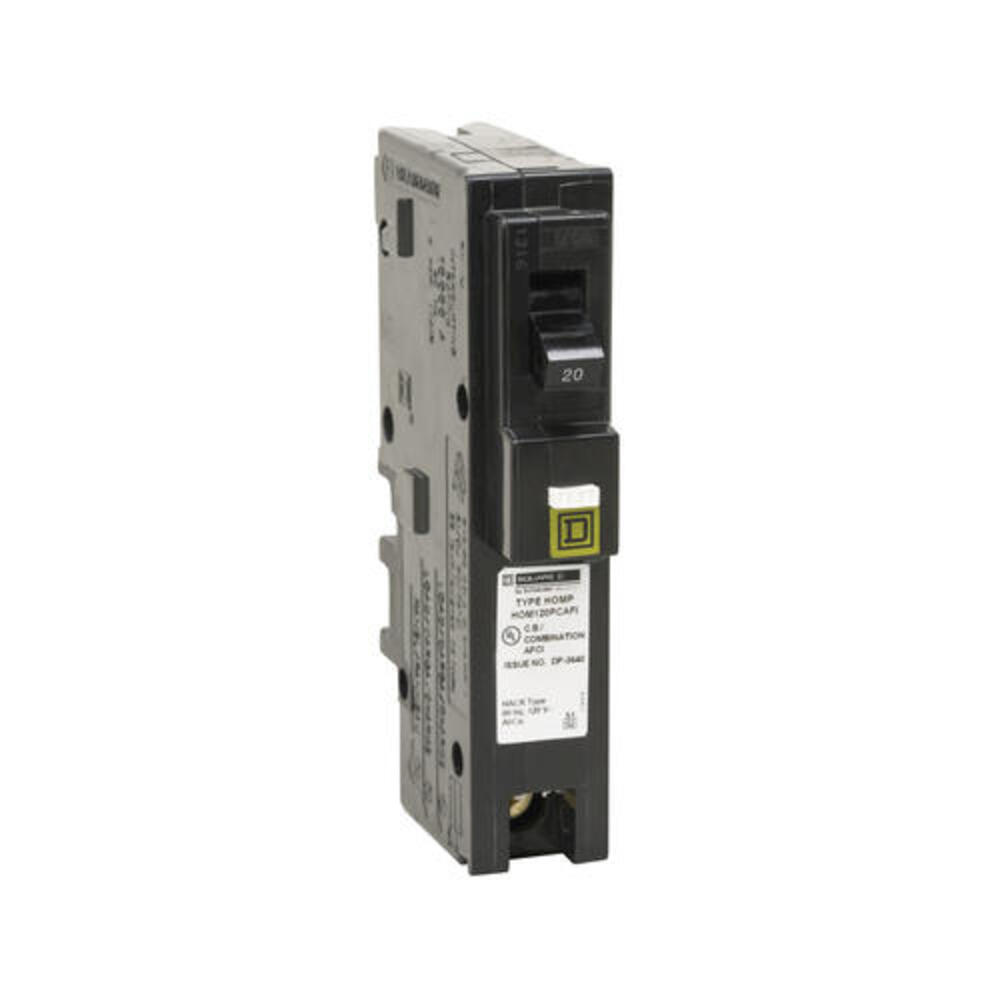 Ge 20A Arc Fault Circuit Breaker - Single Pole Plug-on Neutral For ...