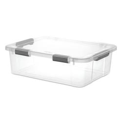 Sterilite® 40-Quart Clear Hinged Lid Storage Box at Menards®