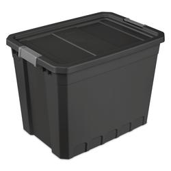 Sterilite® 27-Gallon Black Latching Stacker Storage Tote at Menards®