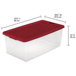 Sterilite® 106-Quart Clear Latching Holiday Box at Menards®