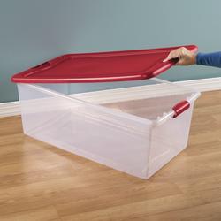 Sterilite® 106-Quart Clear Latching Holiday Box at Menards®