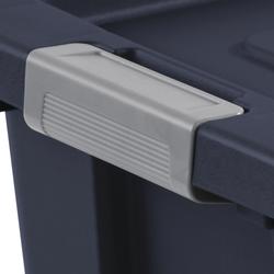 Sterilite® Tuff1 18-Gallon Dark Indigo Industrial Latching Storage Tote ...