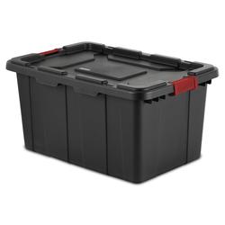 Sterilite® 27-Gallon Black Latching Industrial Storage Tote at Menards®