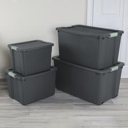 Sterilite® 20-Gallon Gray Latching Storage Tote at Menards®