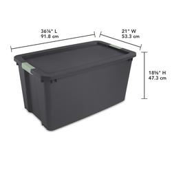 Sterilite® 45-Gallon Gray Wheeled Latching Storage Tote at Menards®