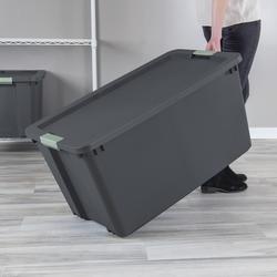 Sterilite® 45-Gallon Gray Wheeled Latching Storage Tote at Menards®