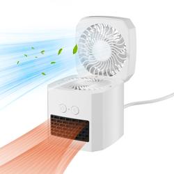 2-in-1 Cooling and Heating Desk Fan - White at Menards®