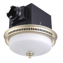 Tuscany® Matte Gold 110 CFM Ceiling Exhaust Bath Fan with LED Light at ...