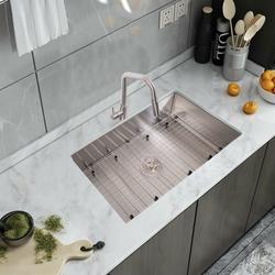 Tuscany® Torsten Dual Mount 33" Stainless Steel 1-Hole Single Bowl ...