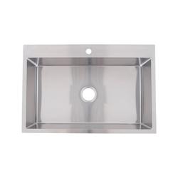 Tuscany® Torsten Dual Mount 33" Stainless Steel 1-Hole Single Bowl ...
