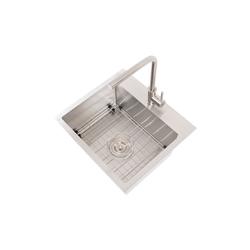 Tuscany® Torsten All-In-One Dual Mount 19" Stainless Steel 1-Hole ...