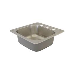 Strictly Kitchen and Bath Drop-in 19" Stainless Steel Kitchen/Bar Sink ...