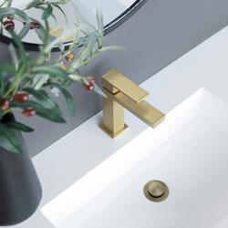 Stylish® Ava® One-Handle Centerset Brushed Gold Bathroom Sink Faucet at ...