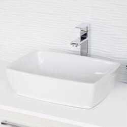 Stylish® Contempo 19"W x 13-3/8"D White Rectangular Vessel Sink at Menards®