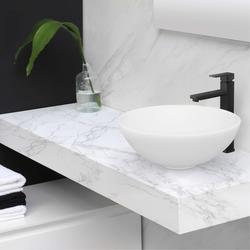 Stylish® Showy 16"W White Round Vessel Sink at Menards®
