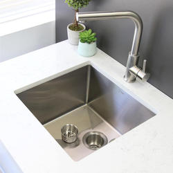 Stylish® Teal Undermount 25'' Stainless Steel Single Bowl Kitchen Sink ...