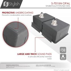 Stylish® Bright Undermount 32" Graphite Black Stainless Steel Double ...