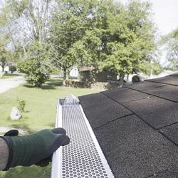 3' White Vinyl Gutter Cover - 25 Pack at Menards®